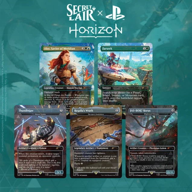 MTG Secret Lair Drop Horizon: Zero Dawn: Huntress and the Machines Reg ...